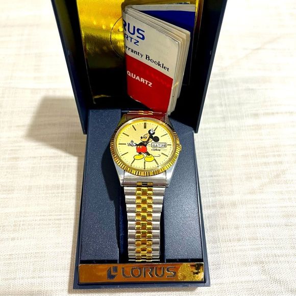 Lorus | Accessories | Vintagelorus Quartz Twotone Disney Mickey Mouse ...